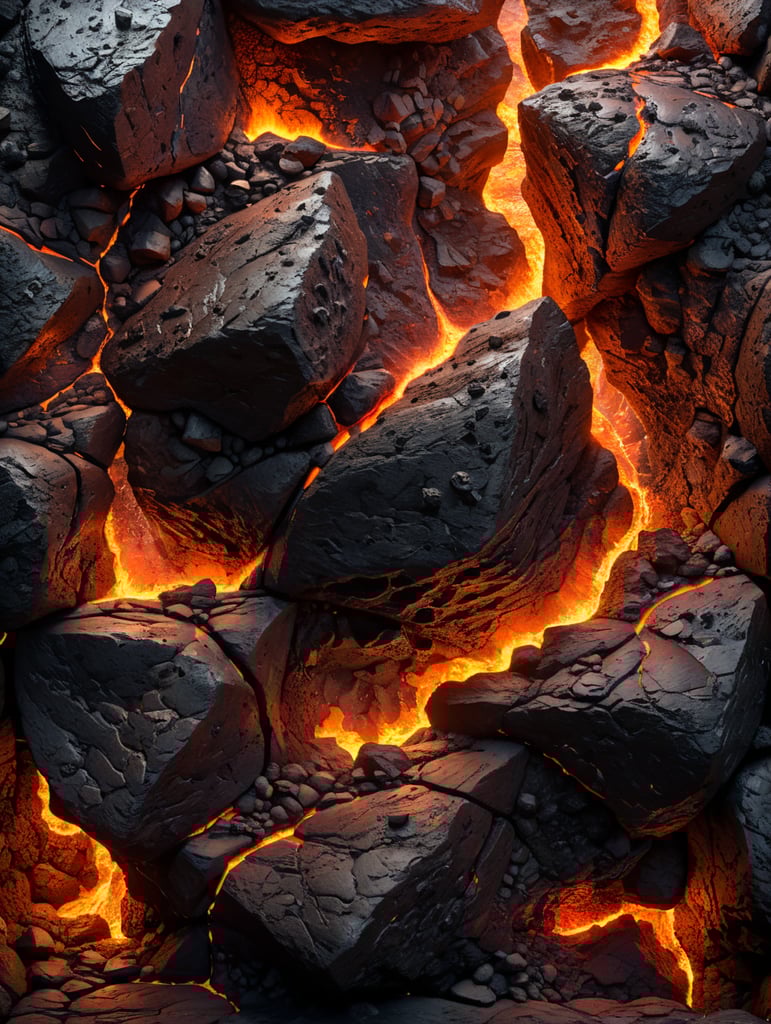 Premium Free ai Images | rendered abstract wall with lava rock texture ...