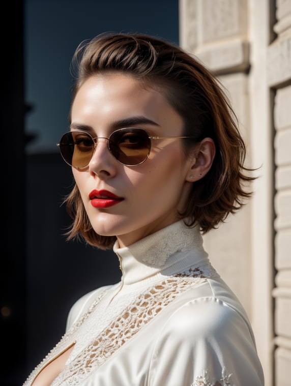 Premium Free ai Images | front profile half body photography in front ...