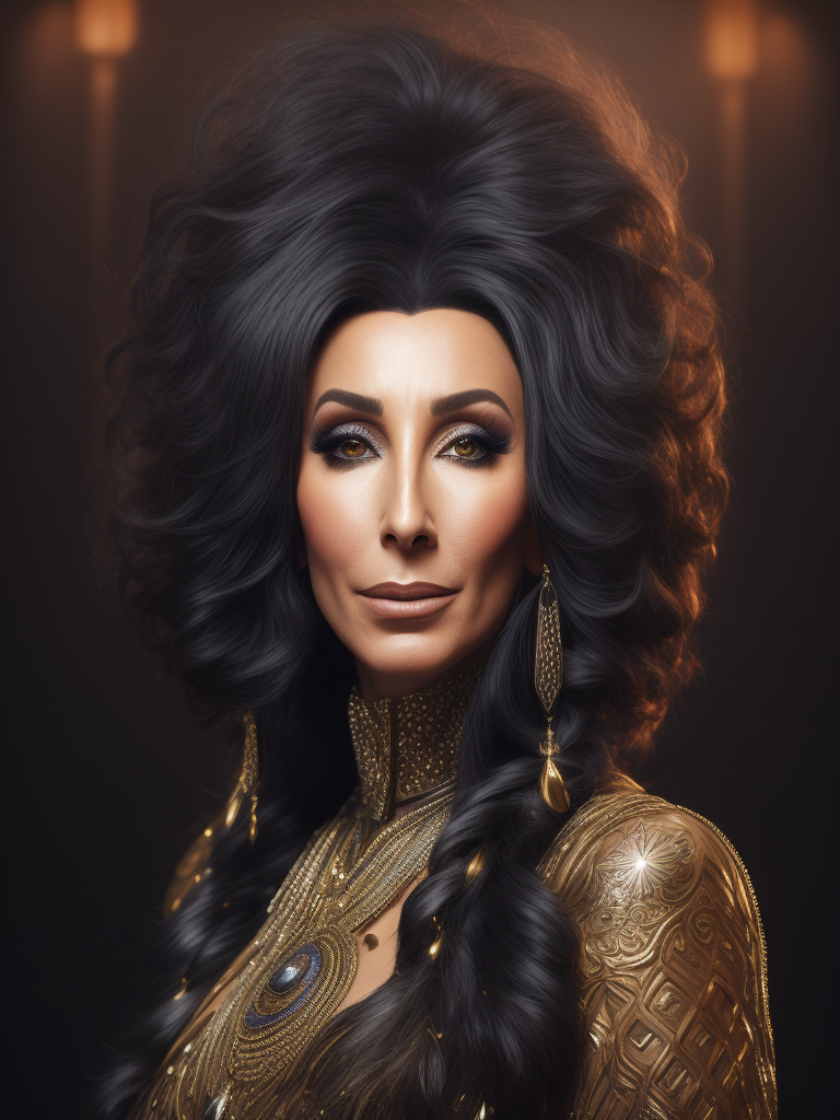 Premium Free ai Images | cher american singer ultra realistic image