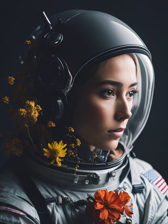 Premium Free ai Images | portra high dpi film scan of nasa astronaut ...