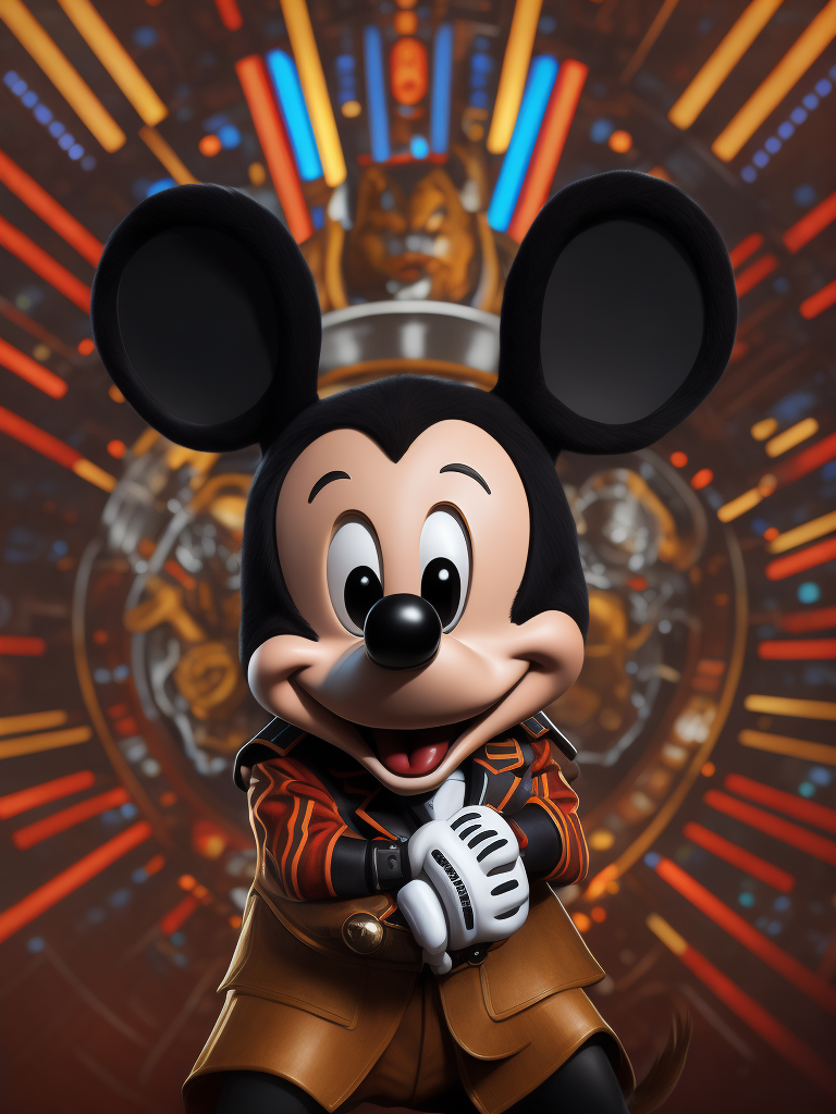 Lumenor AI Image Generation - portrait of mickey mouse is an american ...