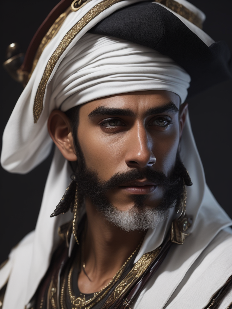 Lumenor AI Image Generation - the epic portrait of rakham the pirate ...