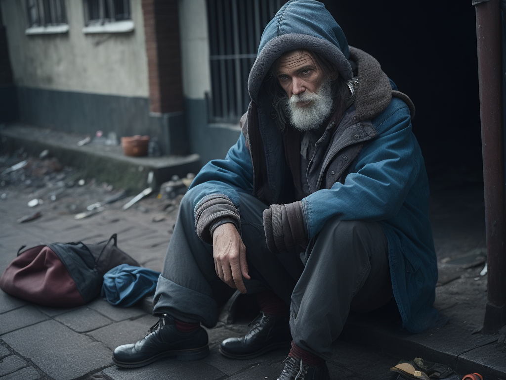 Lumenor AI Image Generation - russian homeless style
