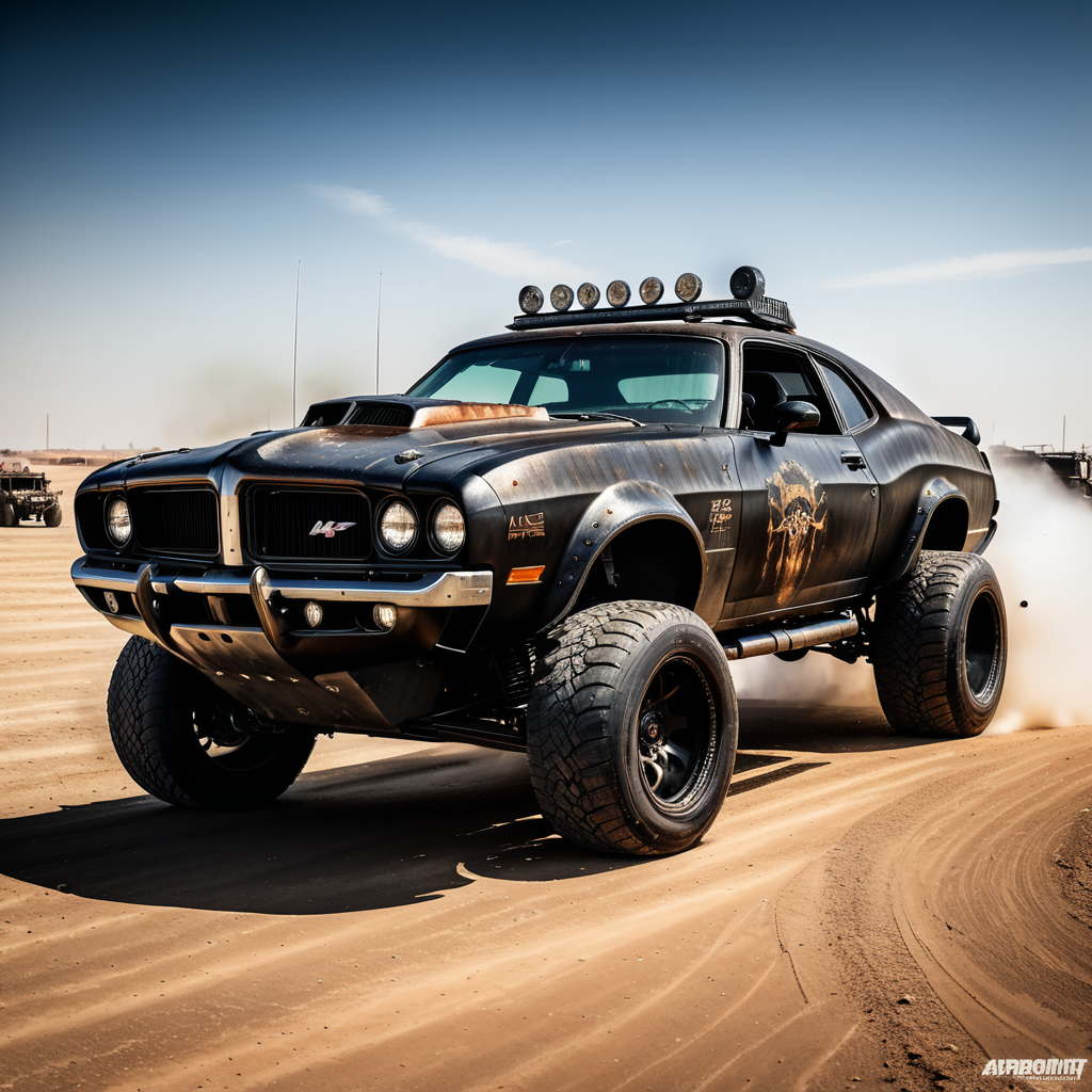 Premium Free ai Images | cinematic filmic image with george millers mad ...