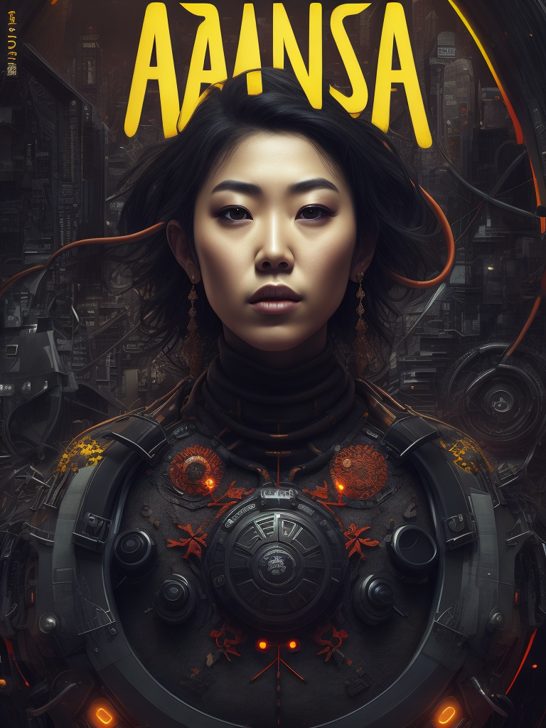 Lumenor AI Image Generation - japanese electronic music magazine cover