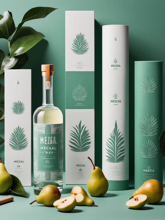 Premium Free ai Images | packaging and branding for mezcal brand as if ...