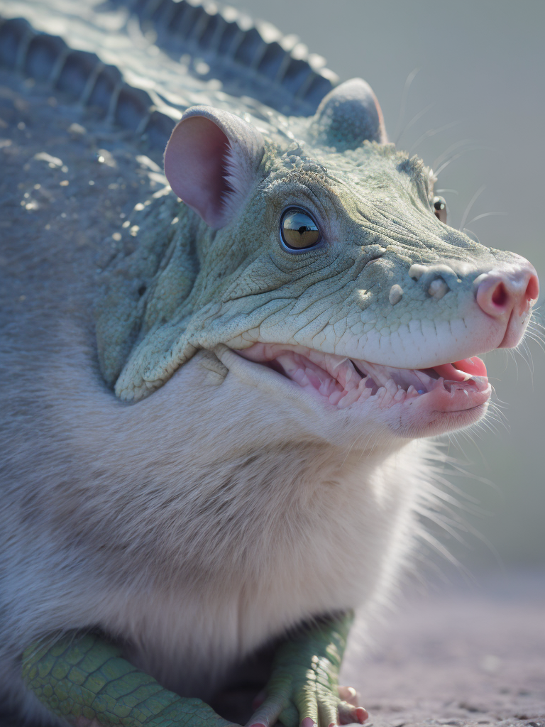 Lumenor AI Image Generation - hybrid rat and crocodile depth of field ...