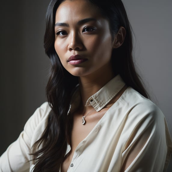 Premium Free ai Images | portrait of female filipino creative ...
