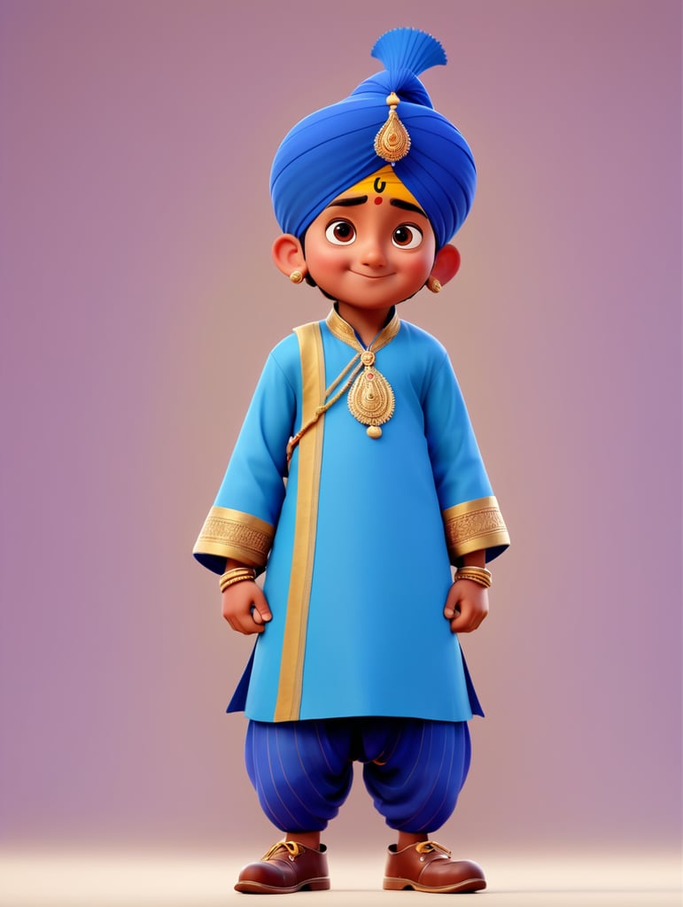 Premium Free ai Images | sikh boy