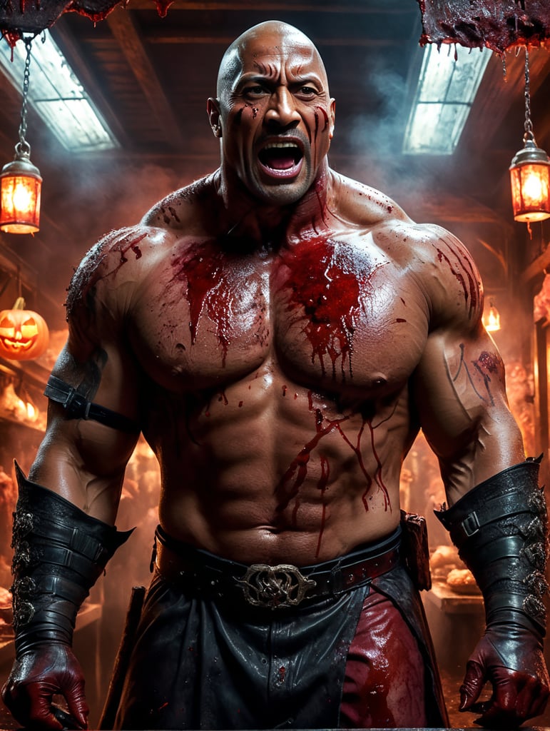 Premium Free ai Images | by sony pictures spooky halloween eve dwayne ...