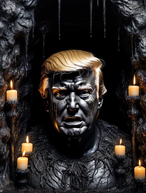 Premium Free ai Images | photo of the scary donald trump ...