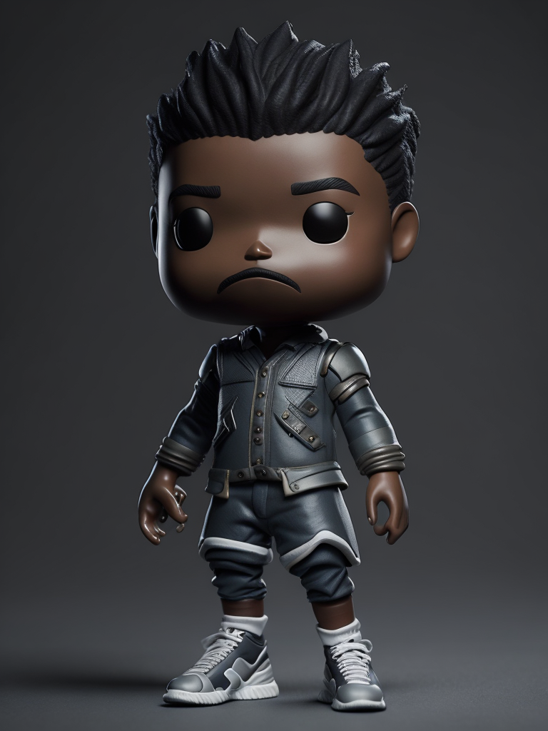 Lumenor AI Image Generation - full body render of funko pop jimmy butler
