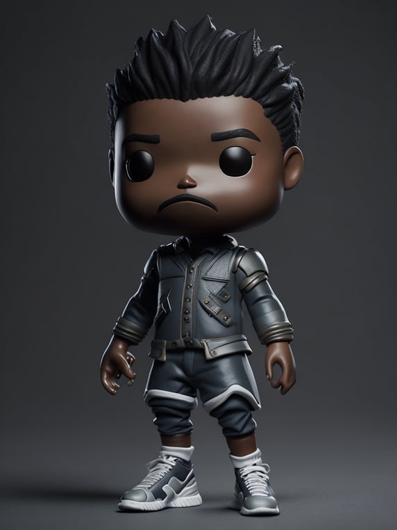 Premium Free ai Images | full body render of funko pop jimmy butler