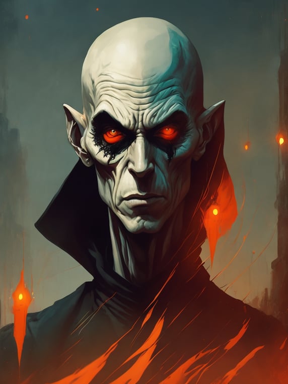 Premium Free ai Images | nosferatu vampire the masquerade hideous ...