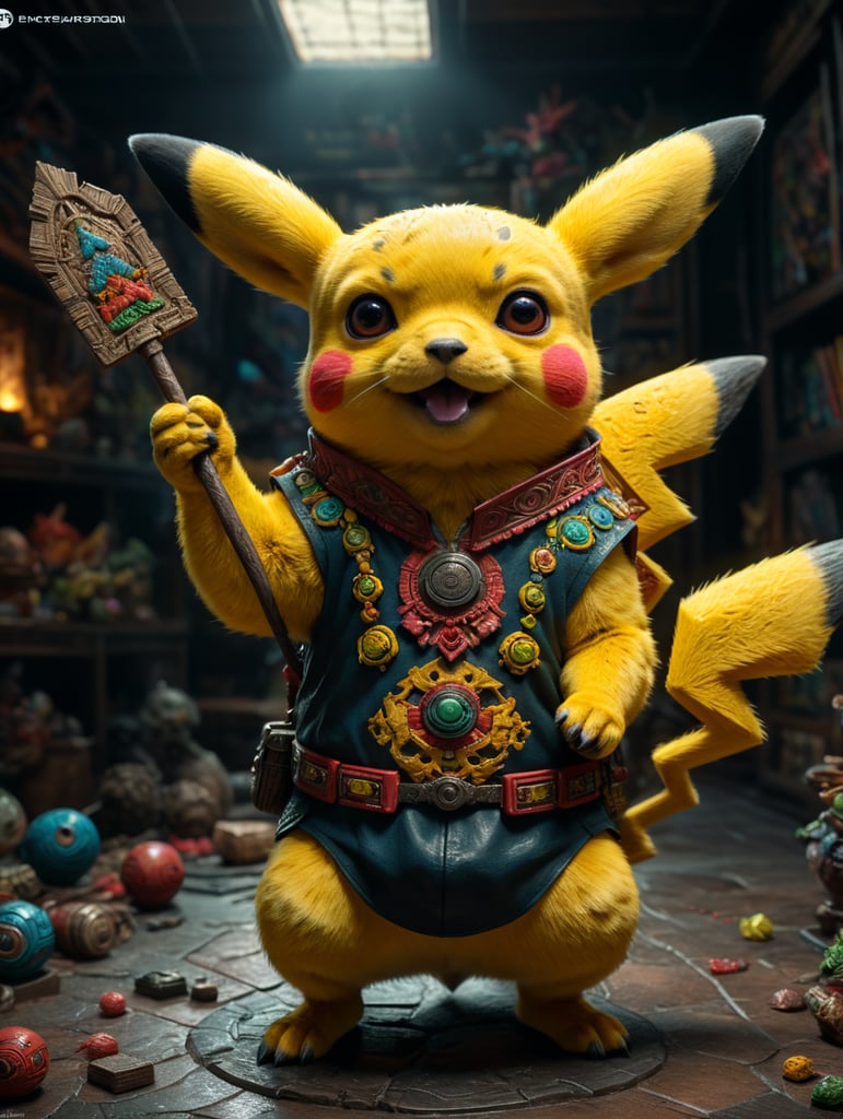 Premium Free ai Images | mexican pikachu