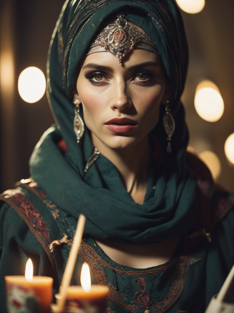 Lumenor AI Image Generation - portrait of traditional gypsy woman ...