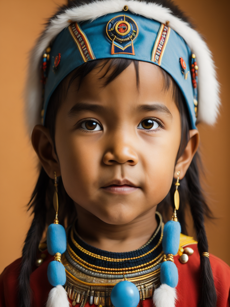 Lumenor AI Image Generation - native american boy years old in national ...