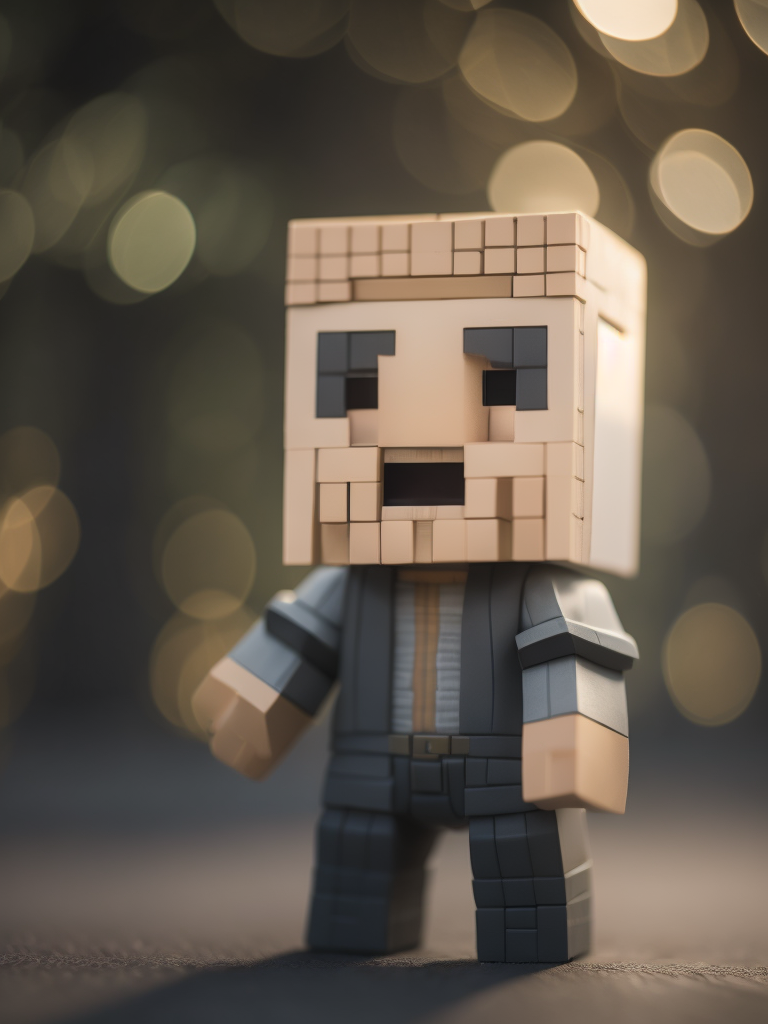 Lumenor AI Image Generation - minecraft funko pop plastic toy
