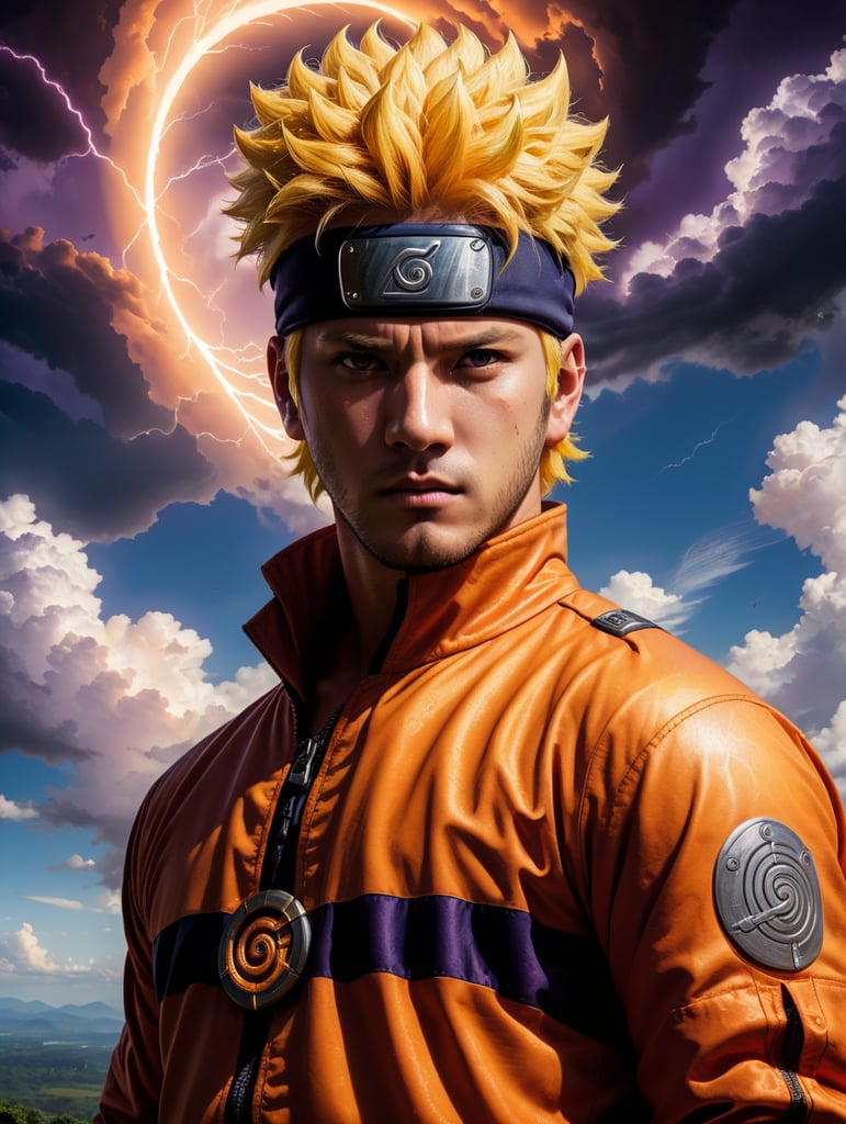 Premium Free ai Images | naruto uzumaki in his iconic orange jumpsuit ...