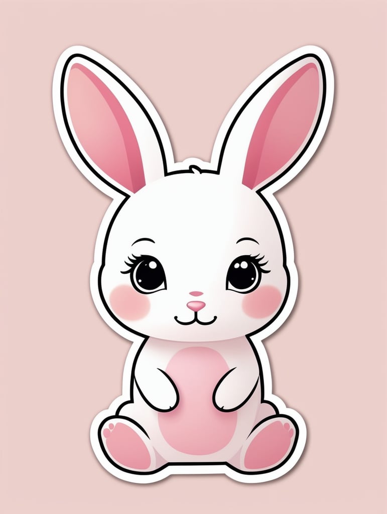 Premium Free ai Images | printable sticker about minimal cartoon cute ...
