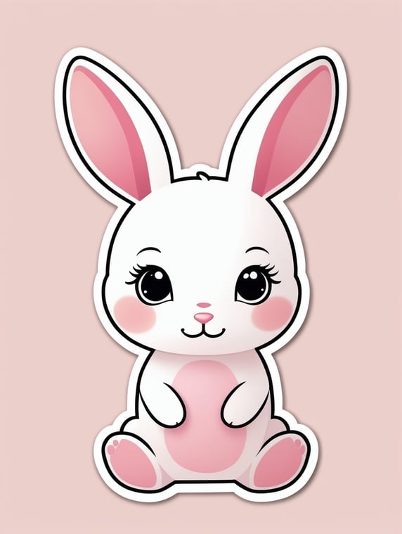 Premium Free ai Images | printable sticker about minimal cartoon cute ...