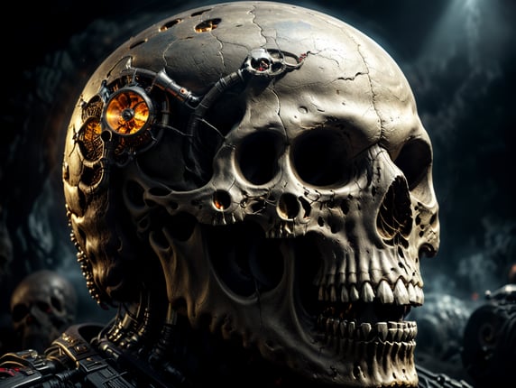 Premium Free ai Images | skull images art
