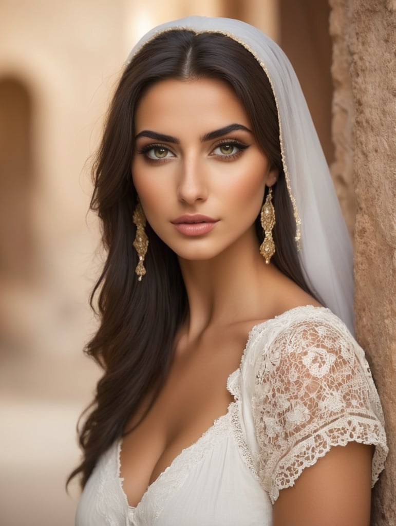 Premium Free ai Images | half sicilian cypriot half armenian arab greek ...