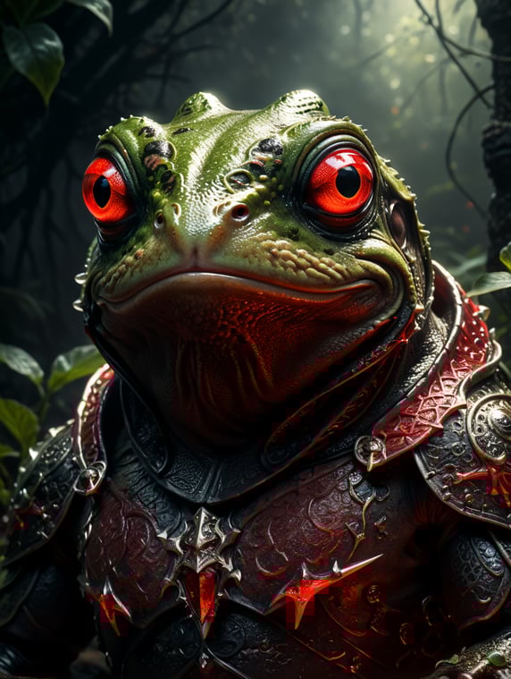 Premium Free ai Images | frog in the diablo fantasy style dark fantasy ...