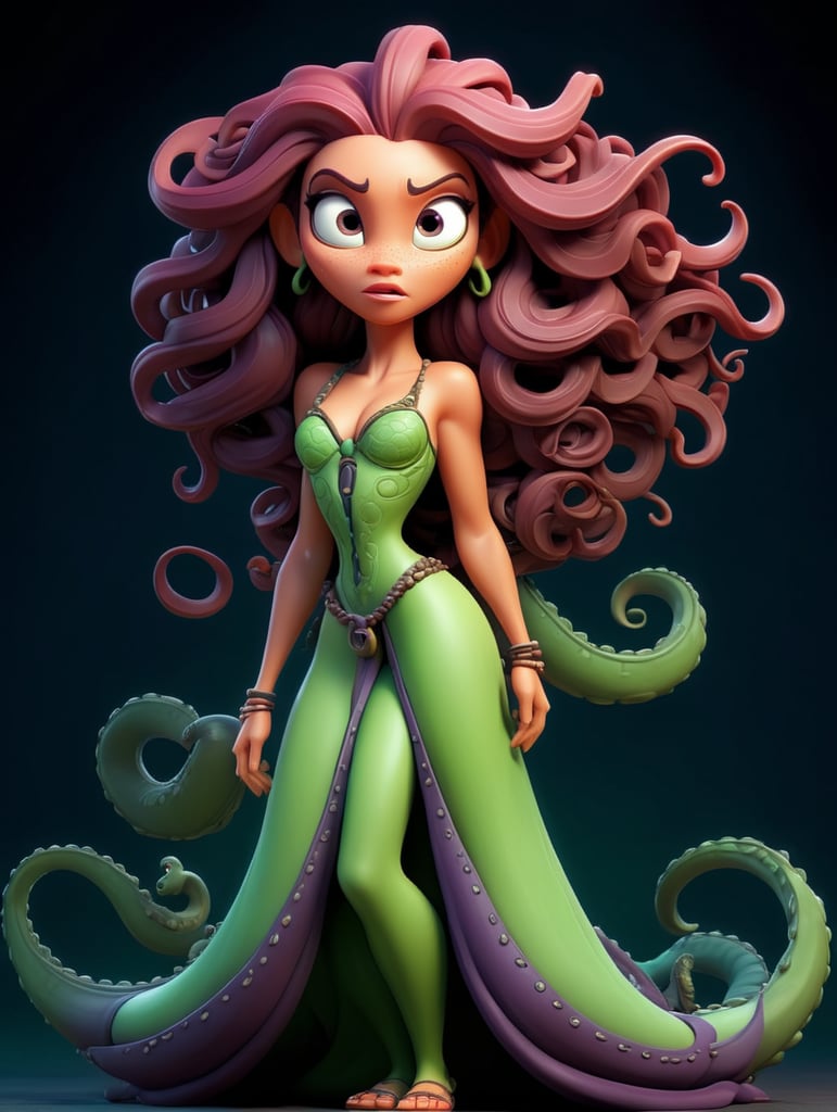 Premium Free ai Images | highly detailed full body of medusa