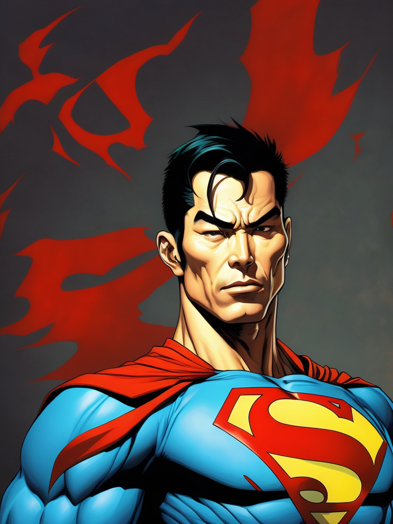 Lumenor AI Image Generation - chinese superman hero portrait comics ...