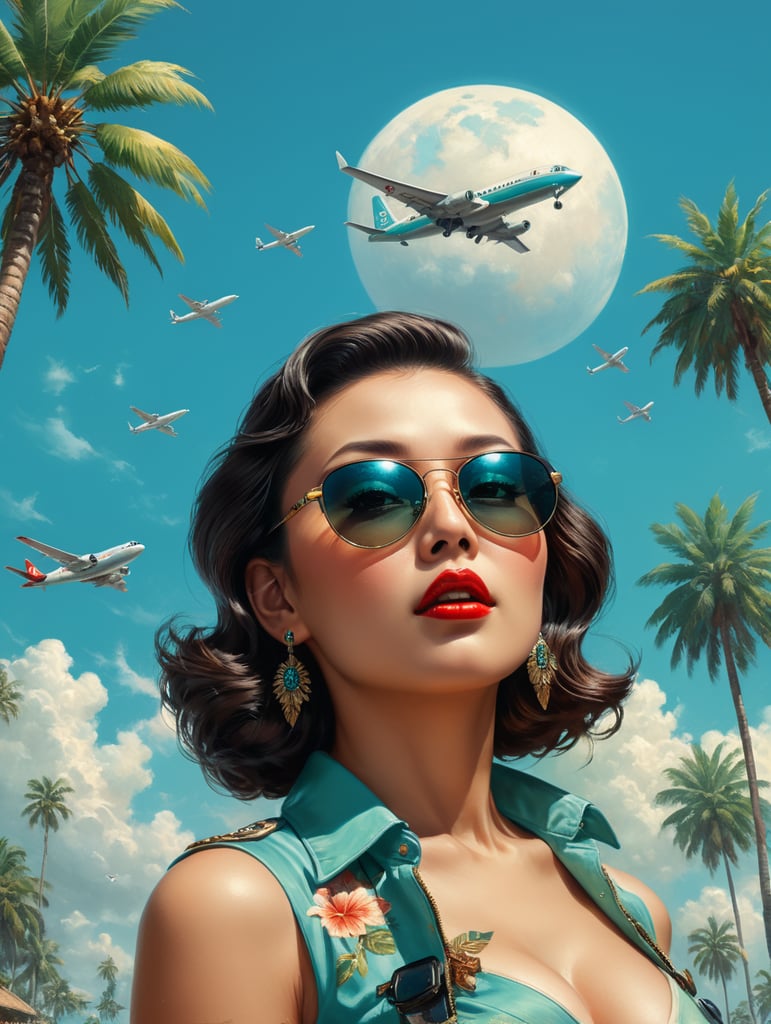 Premium Free ai Images | pin up art portrait old japanese mafioso ...