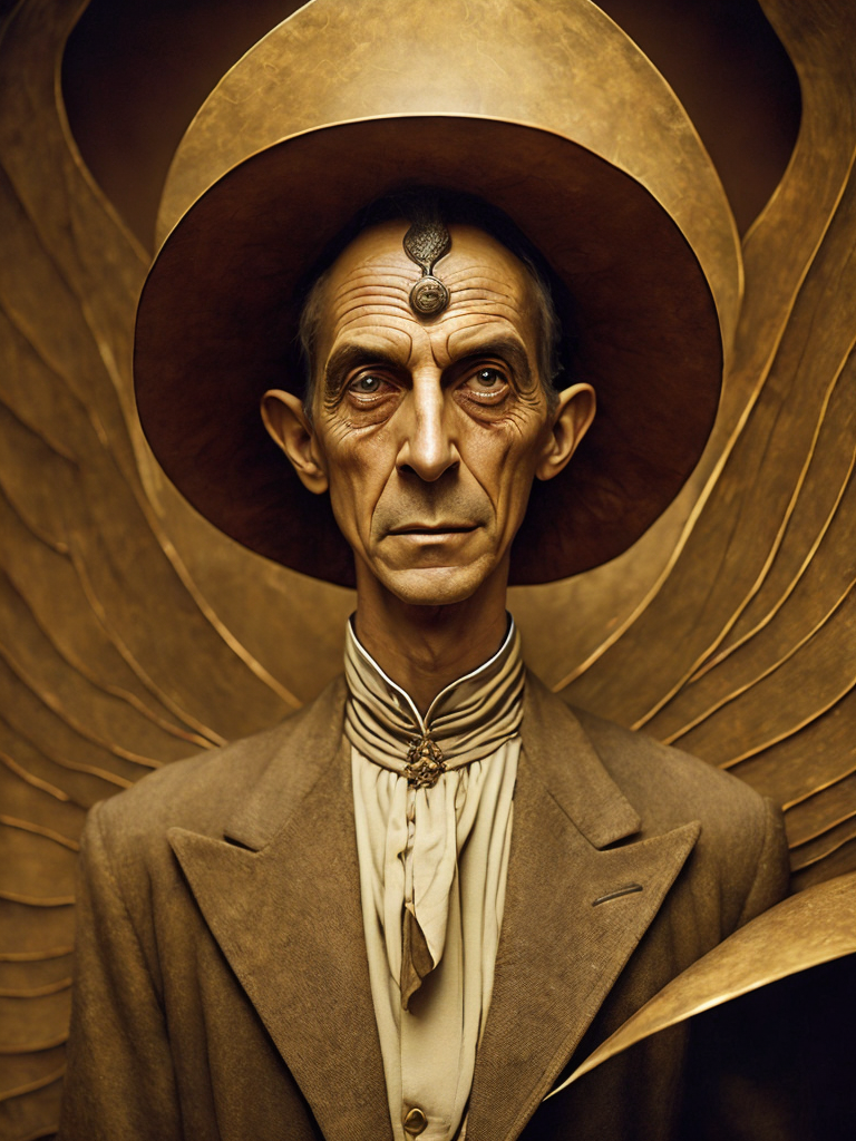 Lumenor AI Image Generation - eldritch sun priest by remedios varo ...