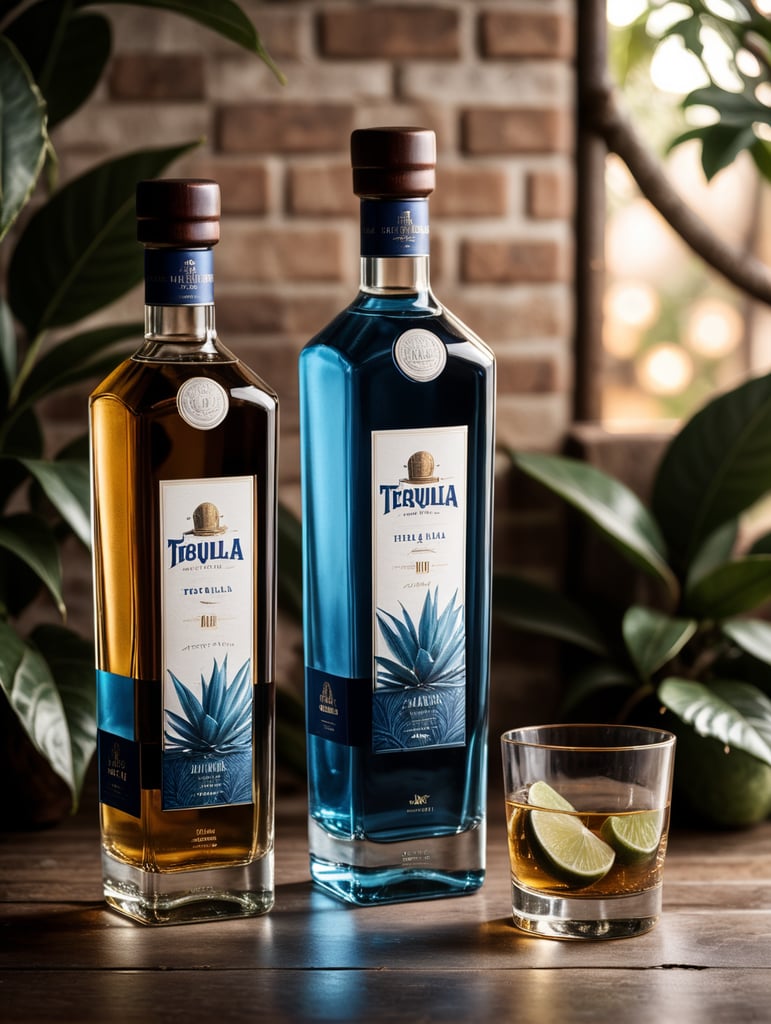 Premium Free ai Images | packaging and branding for tequila brand as if ...