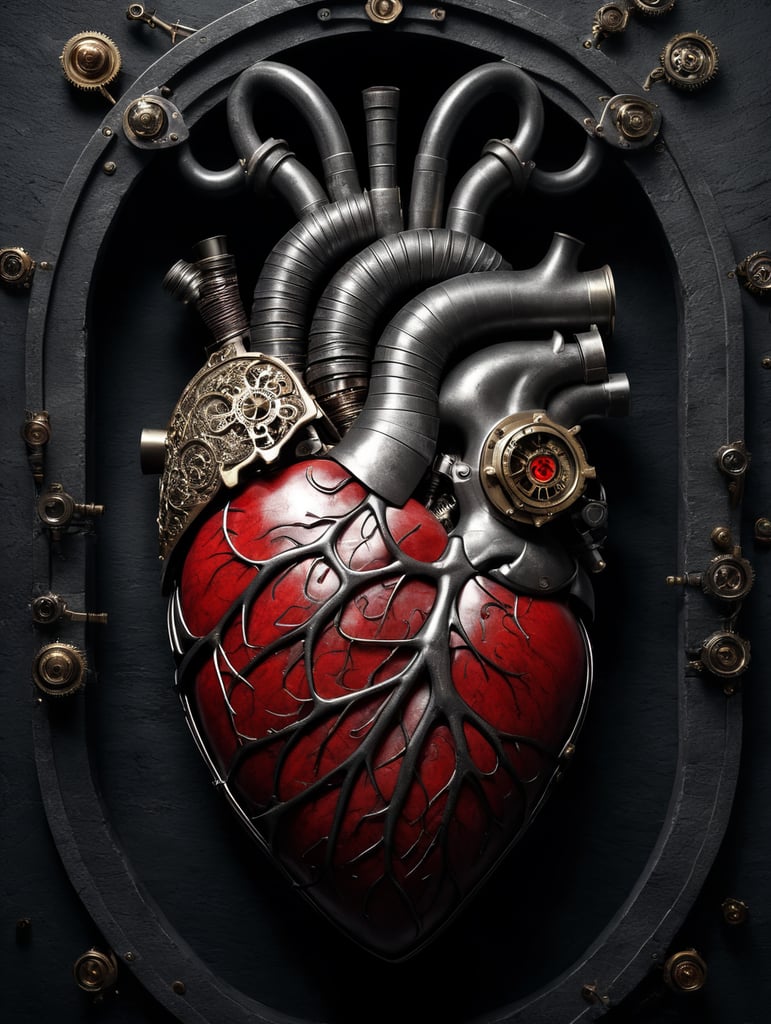 Premium Free ai Images | human heart made by skilled craftsman in ...