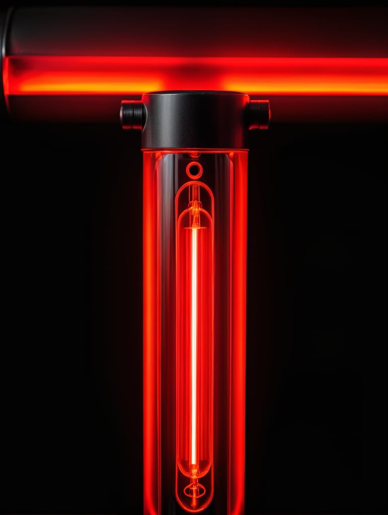 Premium Free ai Images | close up photo of neon tube glowing with ...