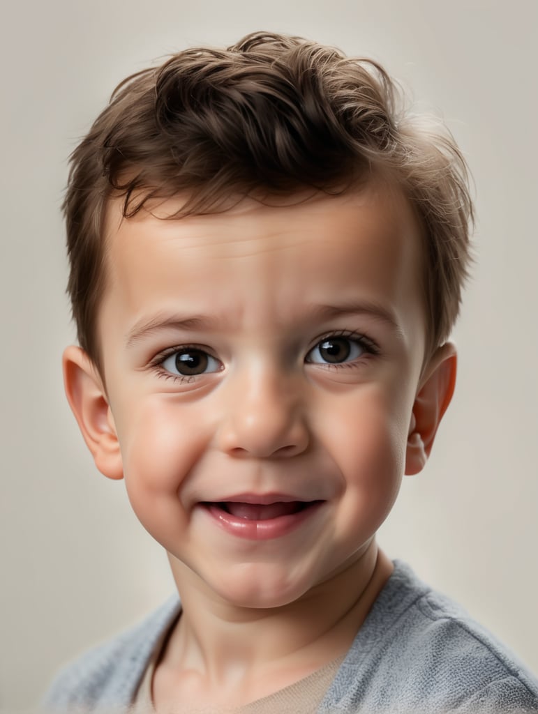 Premium Free ai Images | portrait of tom holland as kid month old happy ...