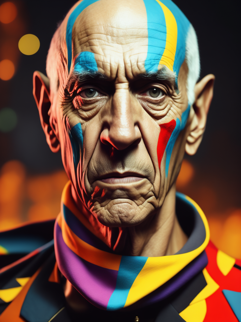 Premium Free ai Images | portrait of pablo picasso bright and saturated ...