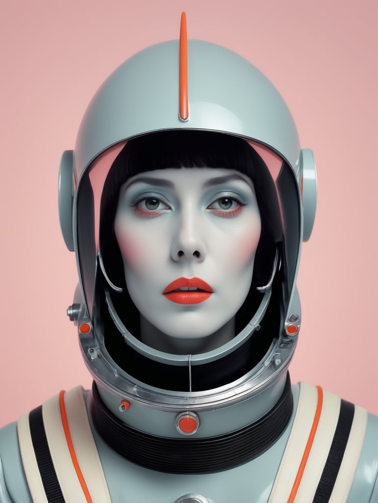 Premium Free ai Images | fashionable portrait of space rocket scary ...