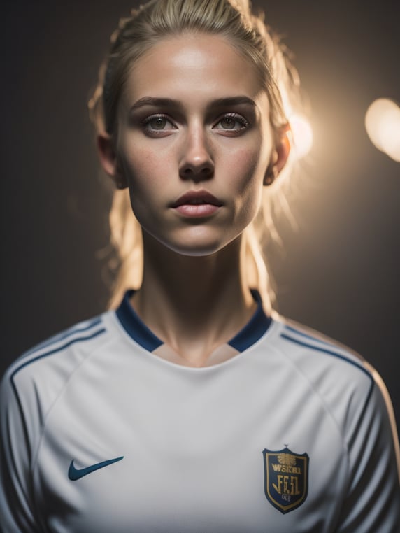 Lumenor AI Image Generation - epic portrait of women soccer player fifa ...