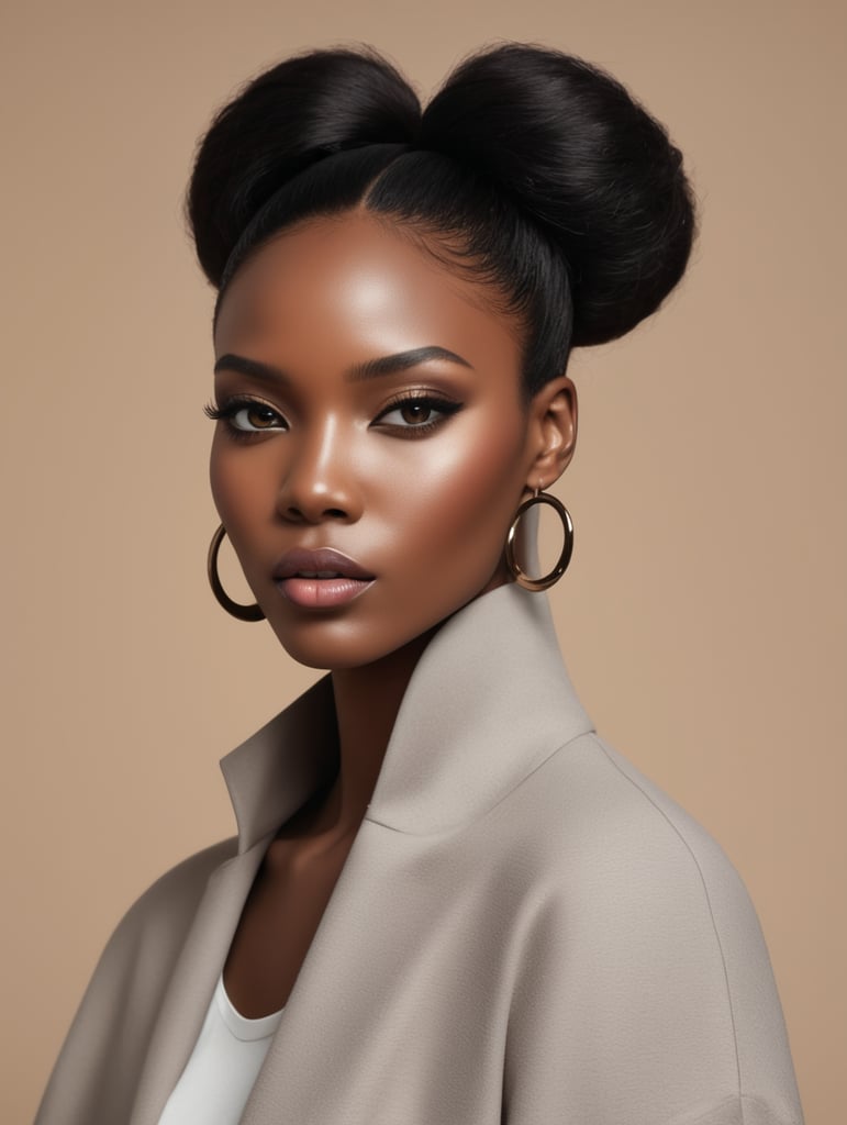 Premium Free ai Images | create black female fashion model