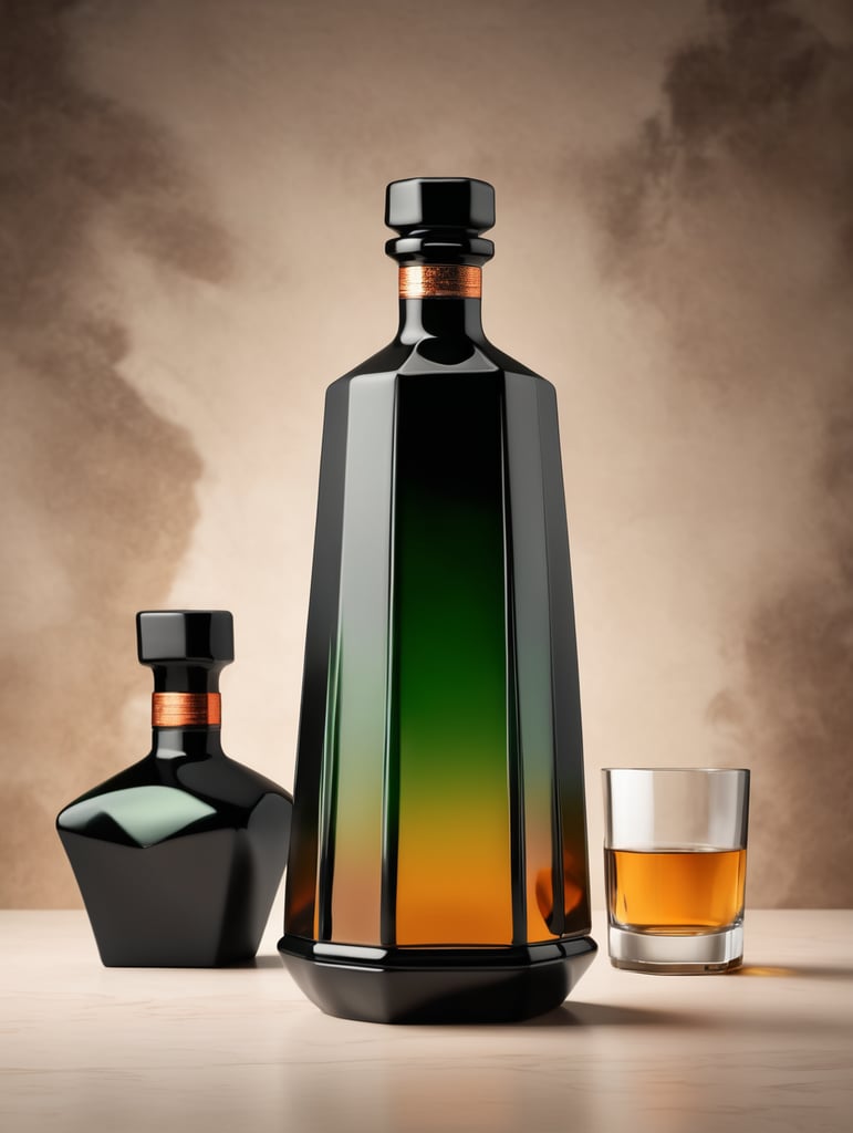 Premium Free ai Images | botella de tequila luxury de material ceramico ...