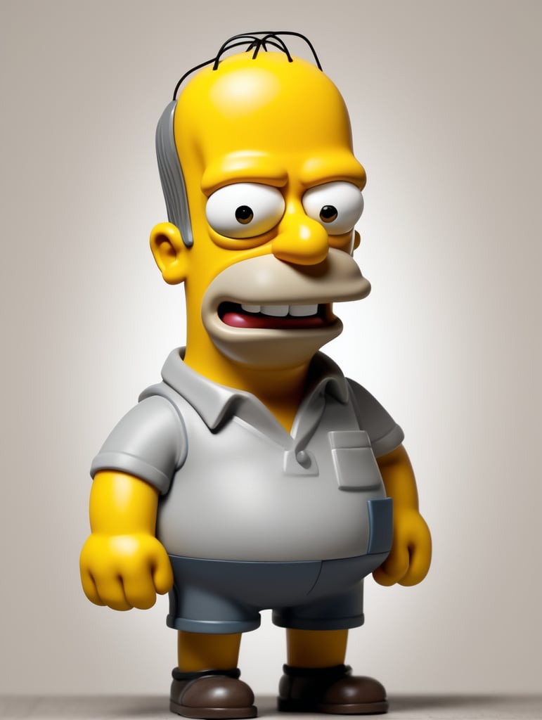 Premium Free ai Images | homer simpson as carpenter