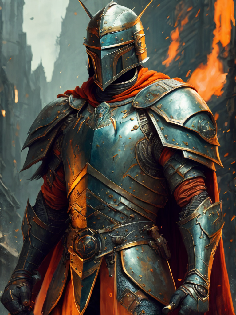Lumenor AI Image Generation - medieval knight iron armor after the ...