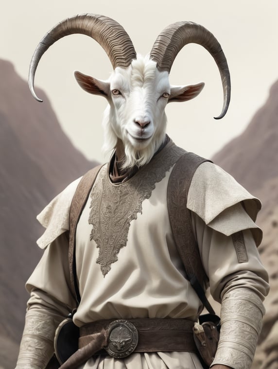 Premium Free ai Images | goat man