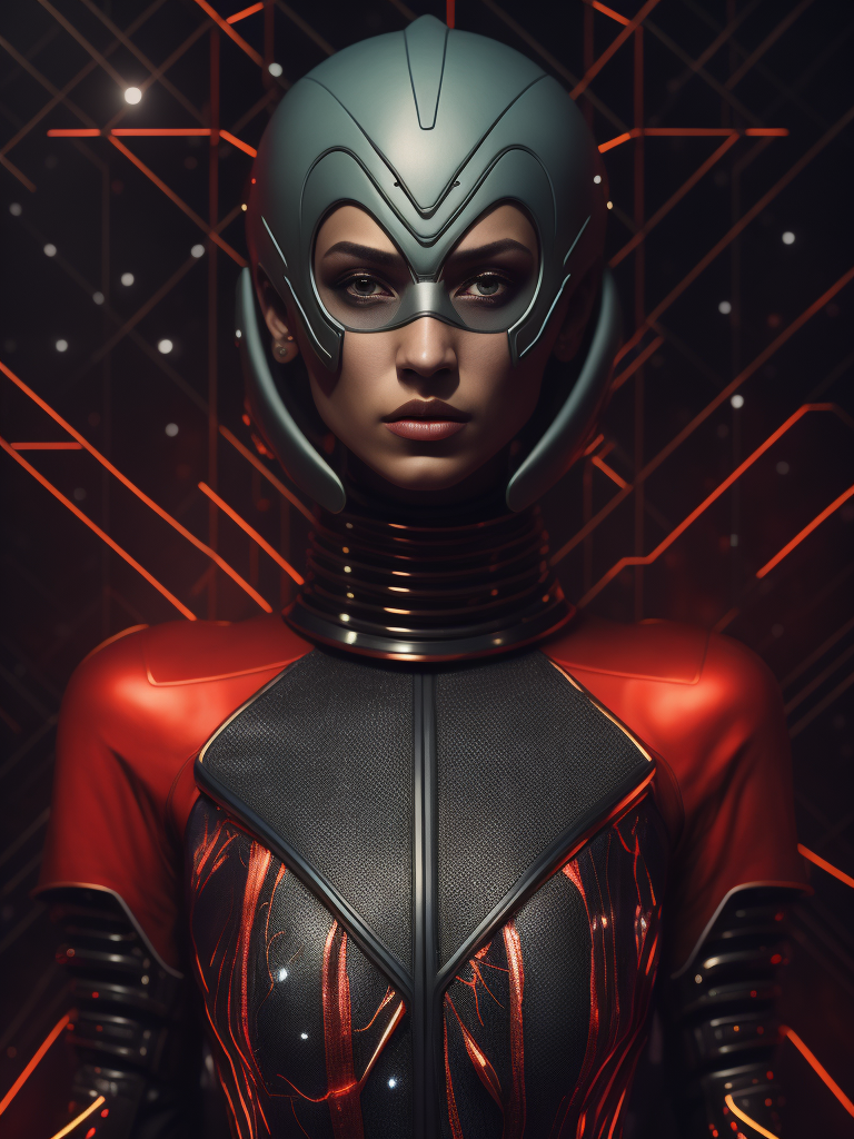 Lumenor AI Image Generation - contemporary humanoid woman alien with ...