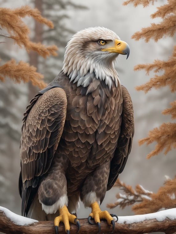 Premium Free ai Images | an eagle that is ill