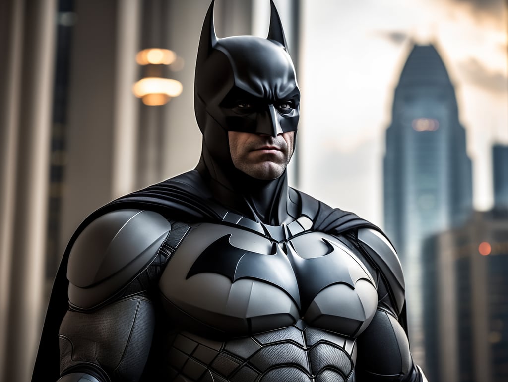 Premium Free ai Images | batman on building standing