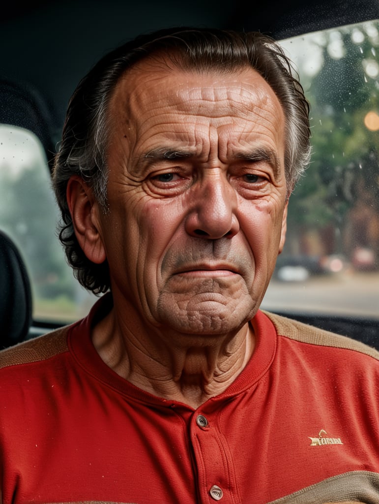 Premium Free ai Images | portrait of an elderly crying man high ...