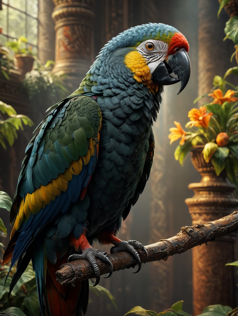 Premium Free ai Images | parrot