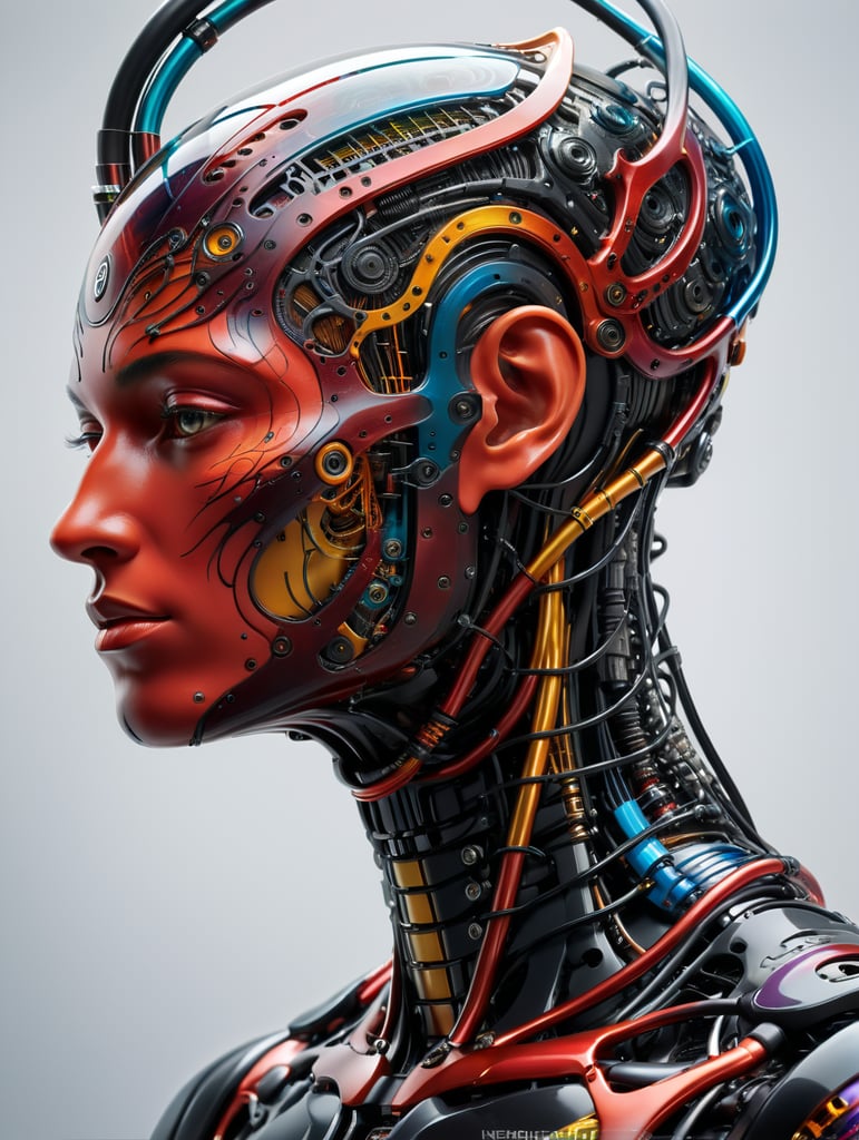 Premium Free ai Images | iseneld abstract biomechanic humanoid portrait ...